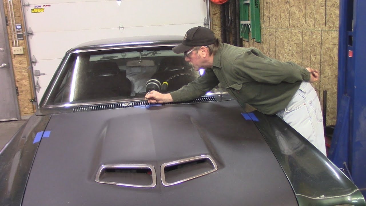 Javelin/AMX Ram Air Hood Made Functional Part 1 of 2 AMC 1970 - YouTube