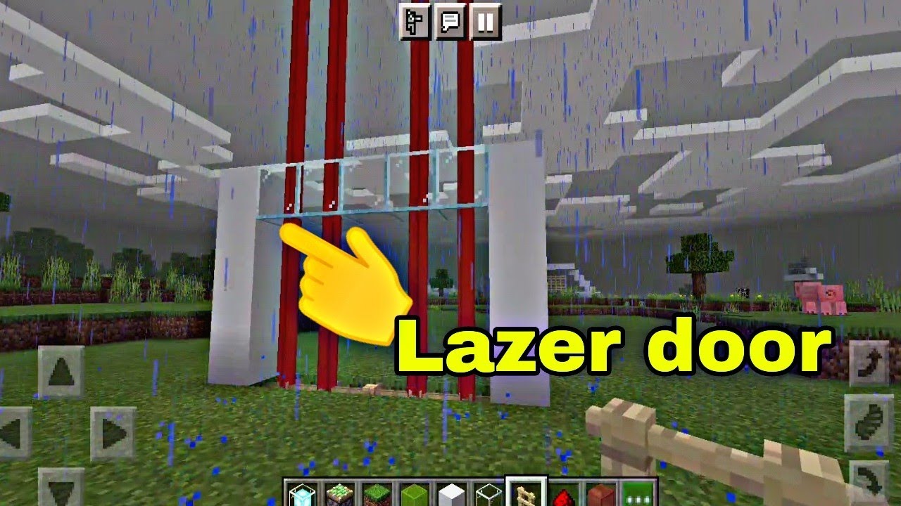 how to create laser door in Minecraft - YouTube