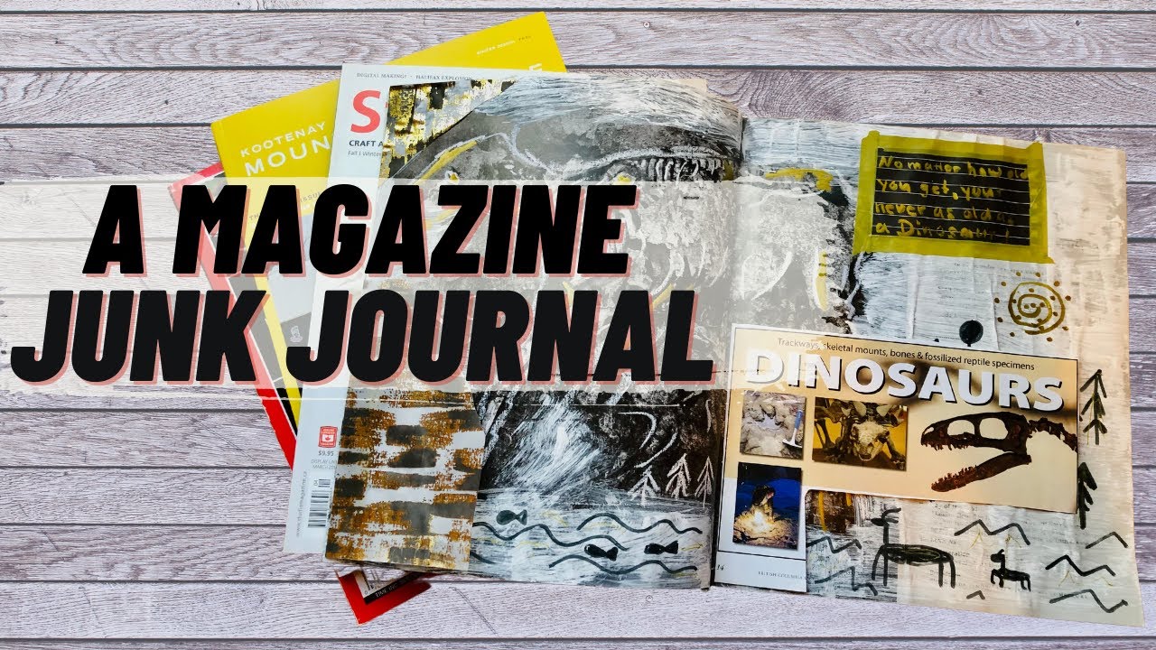 Making an Art Junk Journal from a Magazine | Junk Journal with me ...