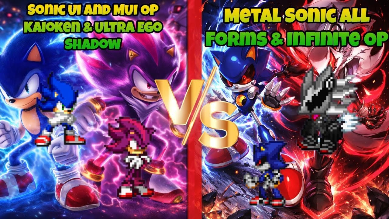 Jump Force MUGEN Sonic UI and MUI OP & Ultra Ego Shadow vs Metal Sonic ...