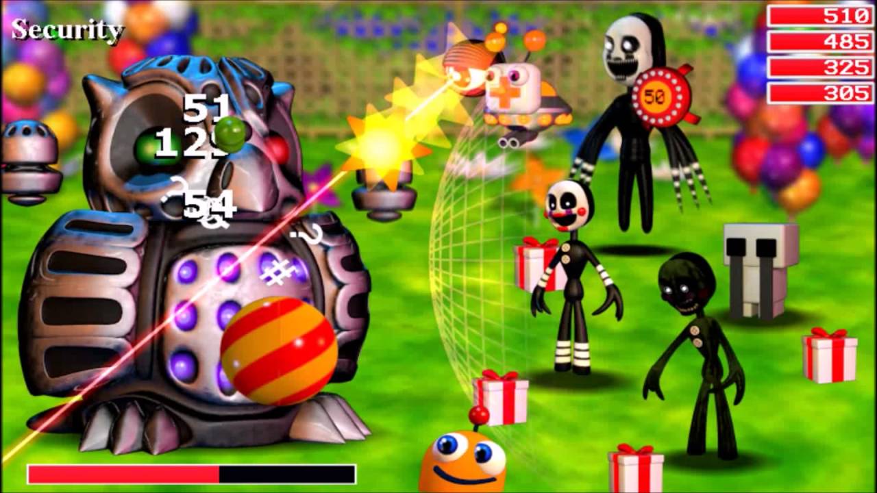 Fnaf World Puppet and Balloon Boy Challenge - YouTube