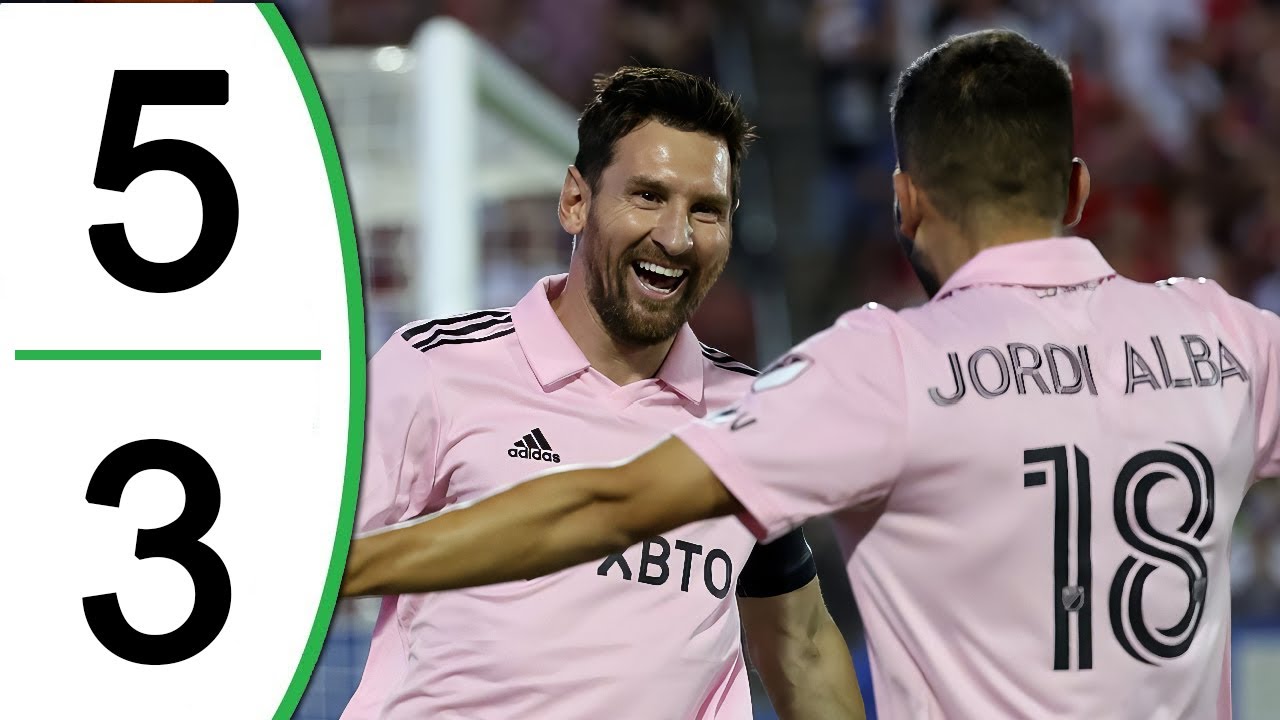 MESSI Super Free Kick - Inter Miami vs FC Dallas 4-4 (5-3 Pens ...