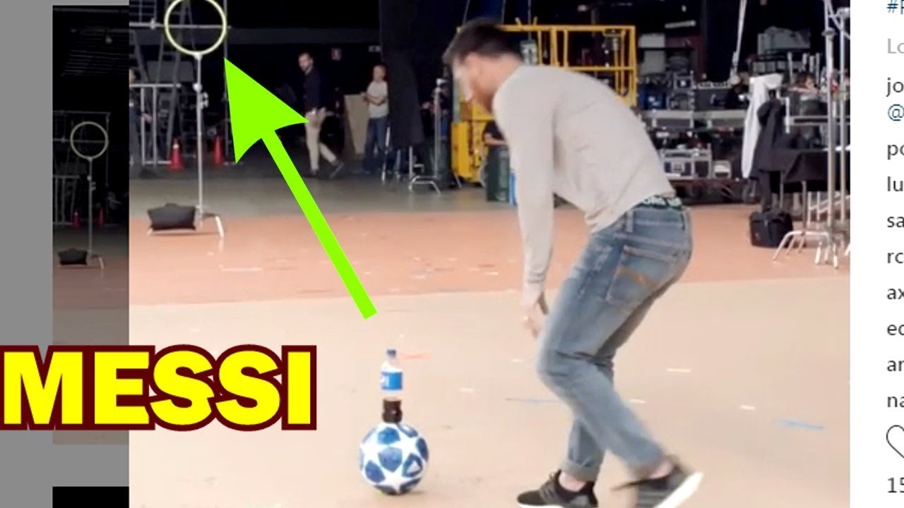 Messi Pepsi bottle trickshot REAL OR FAKE? - YouTube