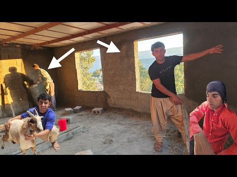 🏡 Master Wall Plastering & Nomadic Feast | Goat Charity & Progress