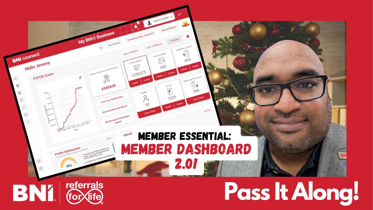 Introducing the BNI Connect Member Dashboard 2.0 | Pass It Along! - YouTube