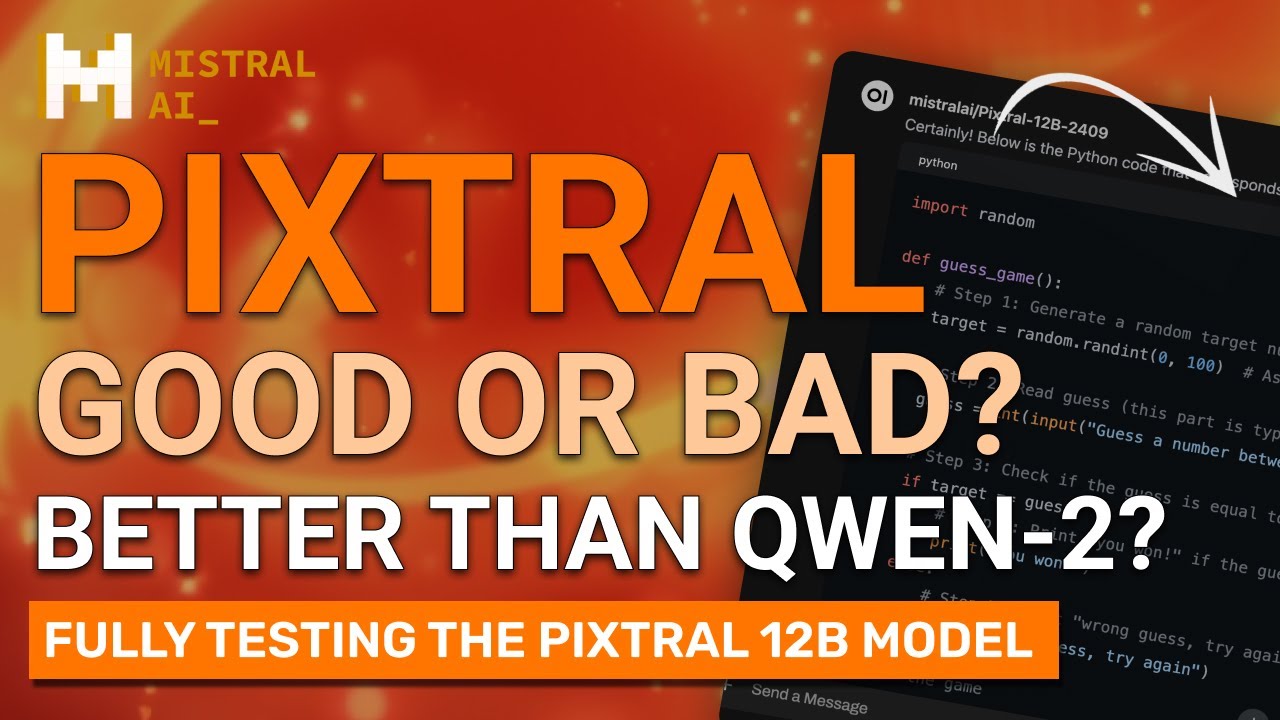 Pixtral (Fully Tested): Mistral's NEW VISION LLM is Finally Here ...