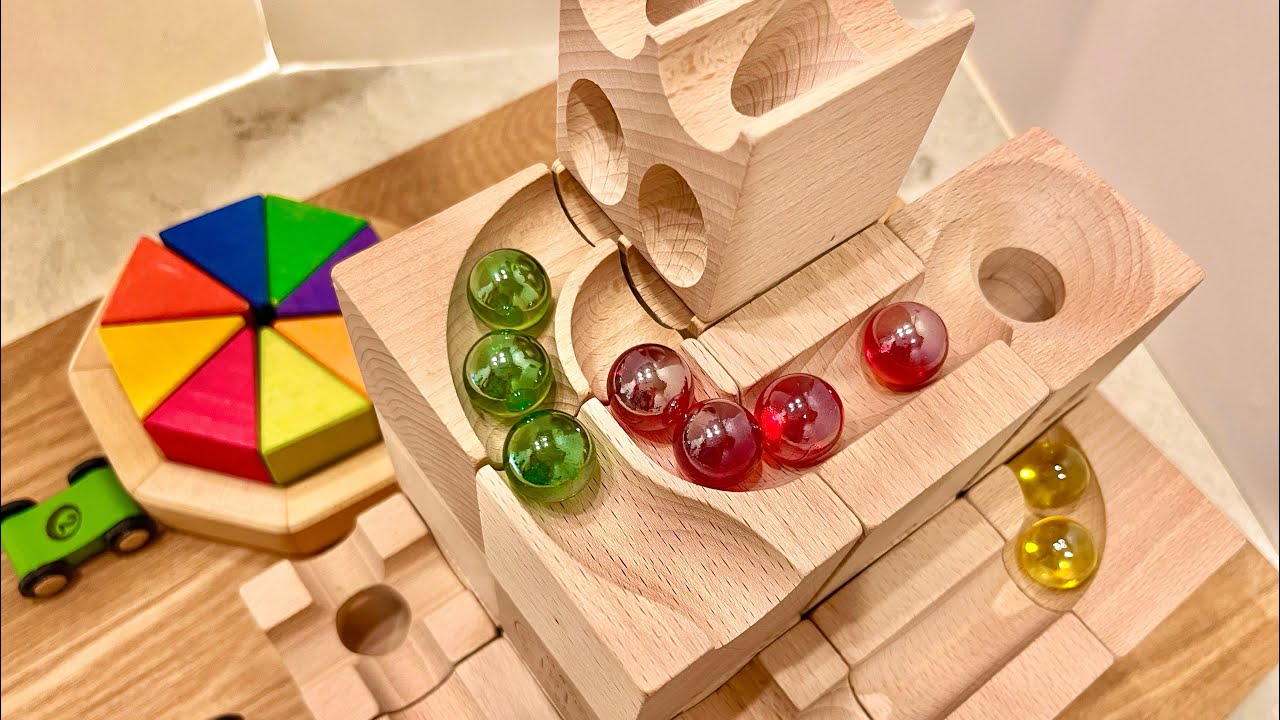 【marble run asmr】マーブルラン ☆ wooden blocks ☆ cuboro duo ☆ - YouTube