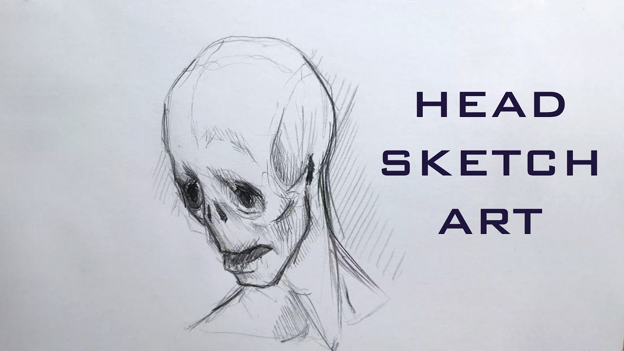 A simple sketch of a character's head 3 - YouTube