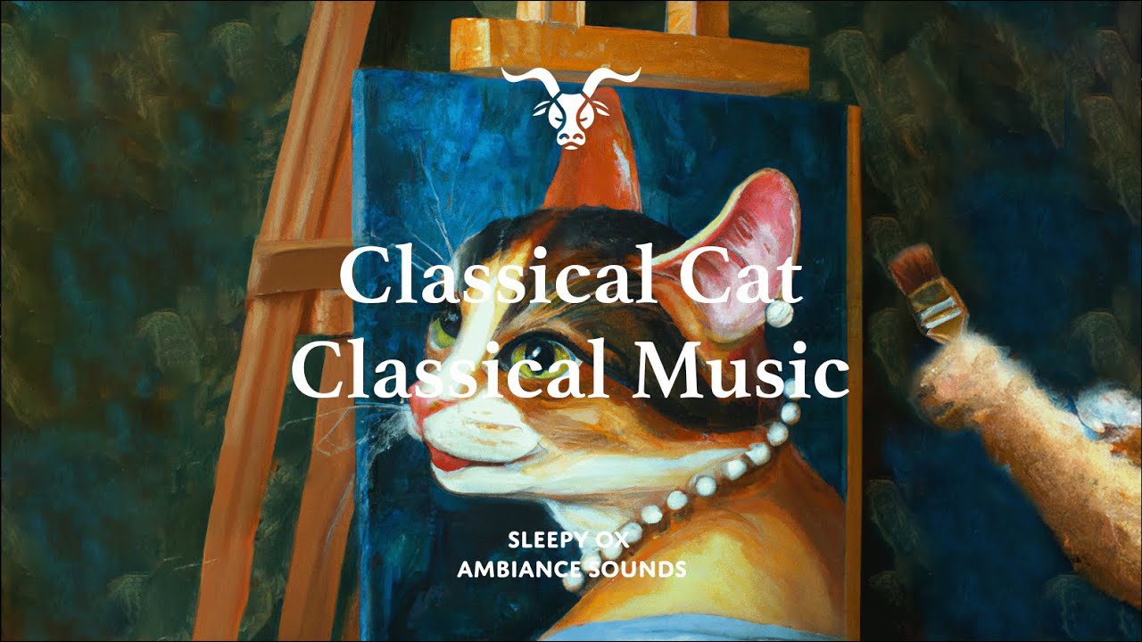 Calming Classical Lofi with Adorable Animated Cat Painting - YouTube