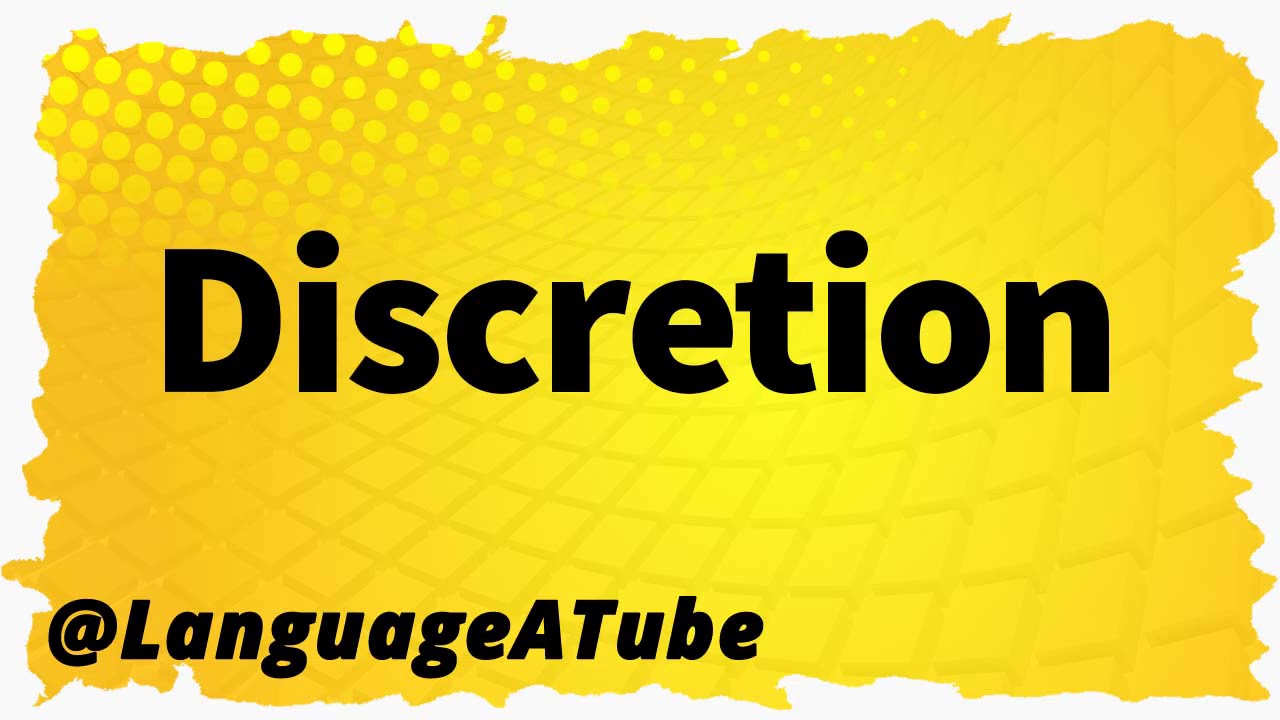 Discretion Pronunciation ⚡️ How To Pronounce Discretion! - YouTube