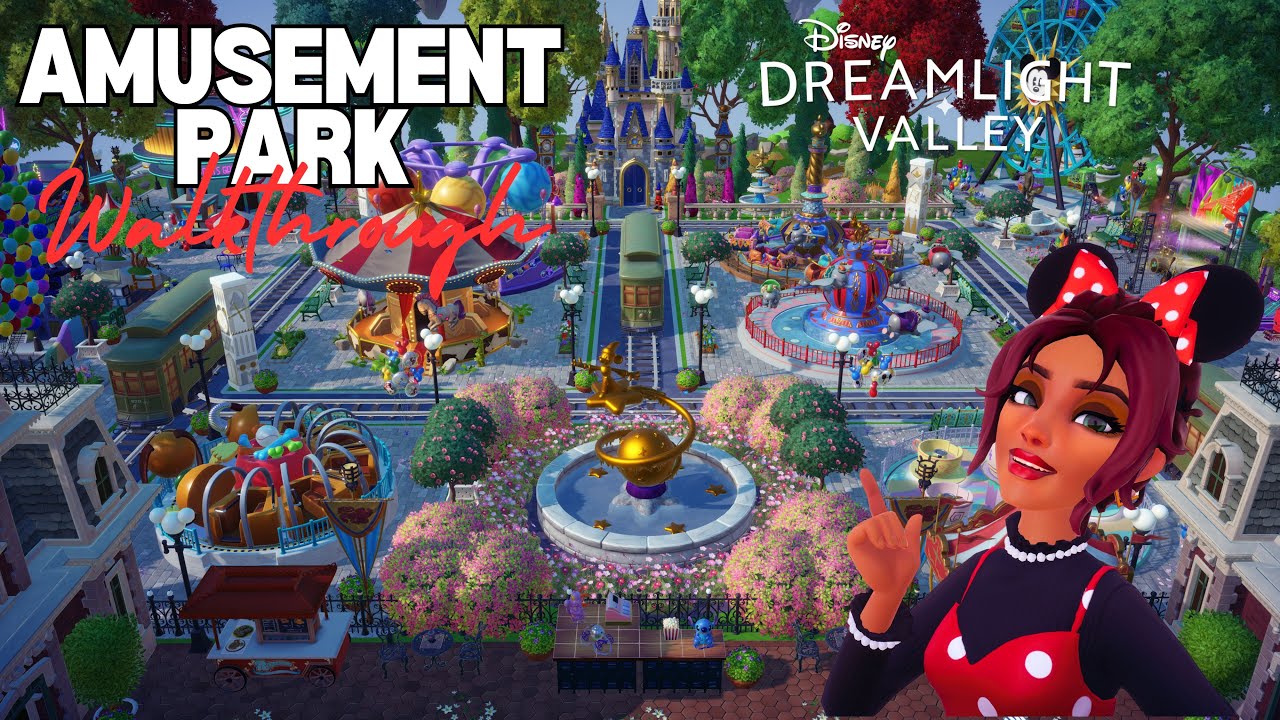 Disney World Amusement Park Walkthrough - YouTube