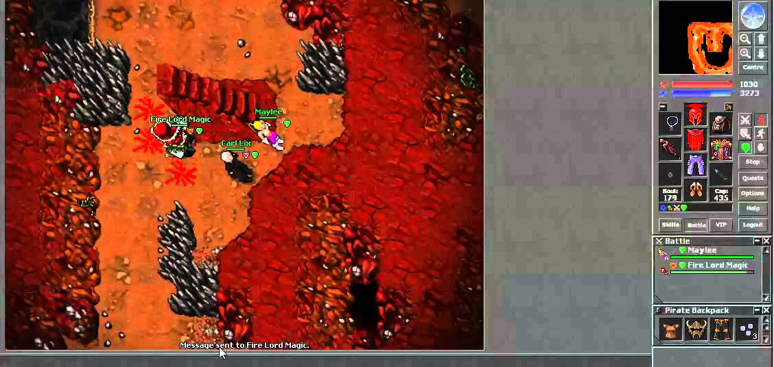 DEMON HUNT + HELLSPAWN tibia - YouTube