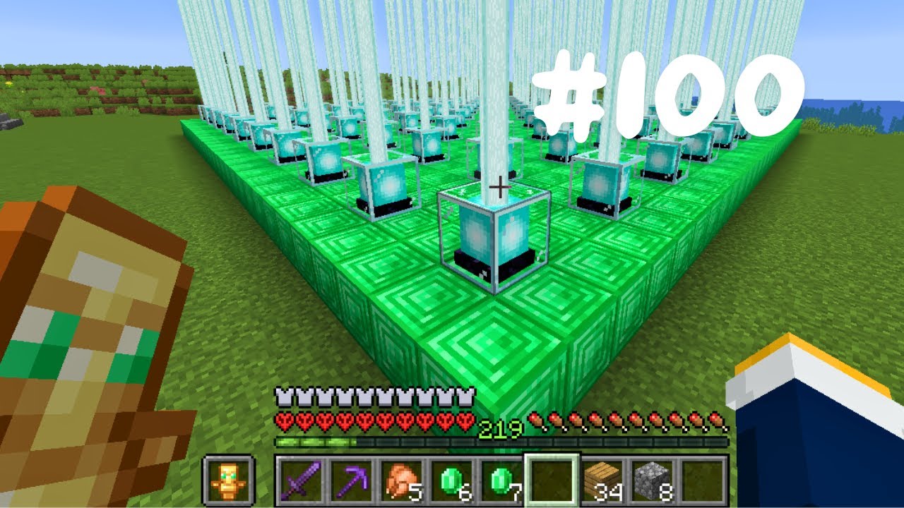 100 BEACONS MINECRAFT - El reto que casi me mata - YouTube