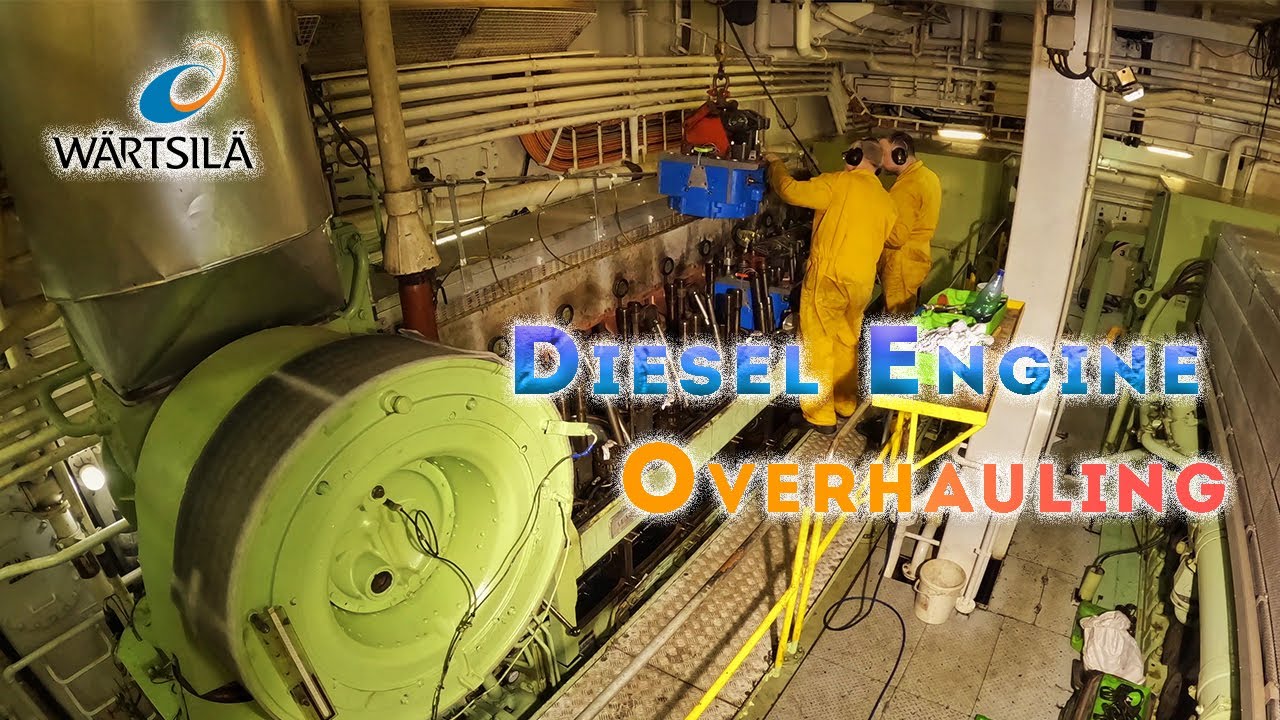 [4K] TIMELAPSE | Wartsila VASA 32 Marine Diesel Engine Overhauling ...