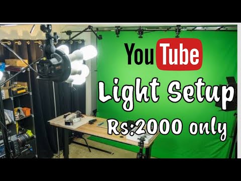Budget-Friendly YouTube Studio Setup | Sirf 2000 Rs Mein Pro Lighting ...