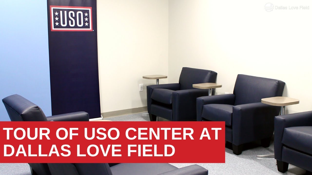 Tour of USO Center at Dallas Love Field - YouTube