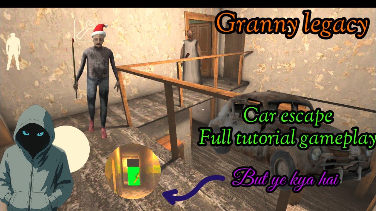 Granny legacy Car escape with grandpa tutorial gameplay walkthrough ...