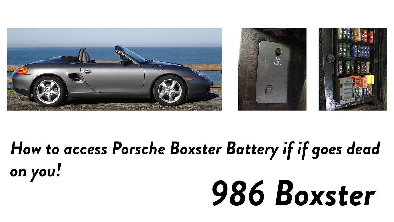 How to unlock | Porsche Boxster 986 front trunk lid| if your battery ...