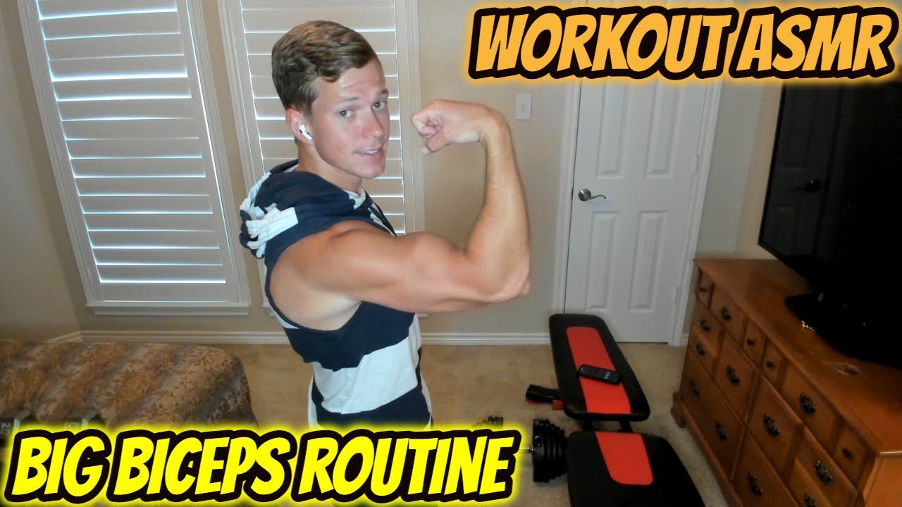ASMR Workout: Big Biceps Routine - Soft Spoken - YouTube