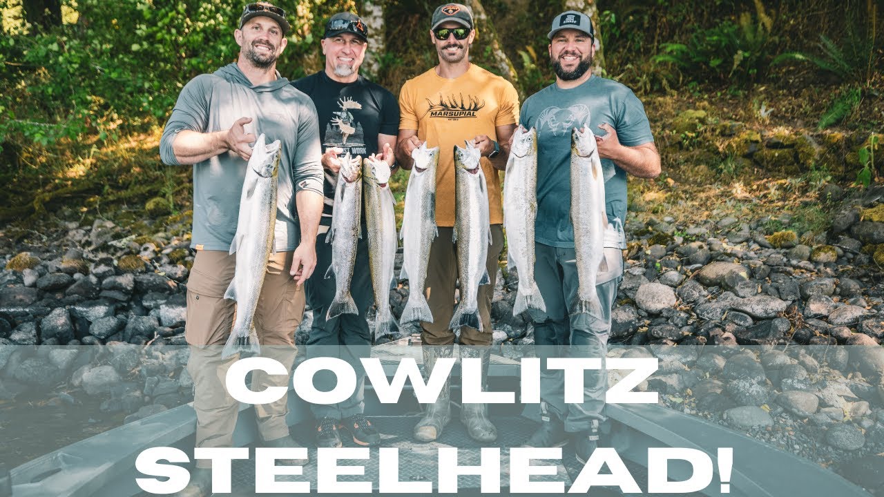 Summer Steelhead on the WORLD FAMOUS Cowlitz River!! - YouTube