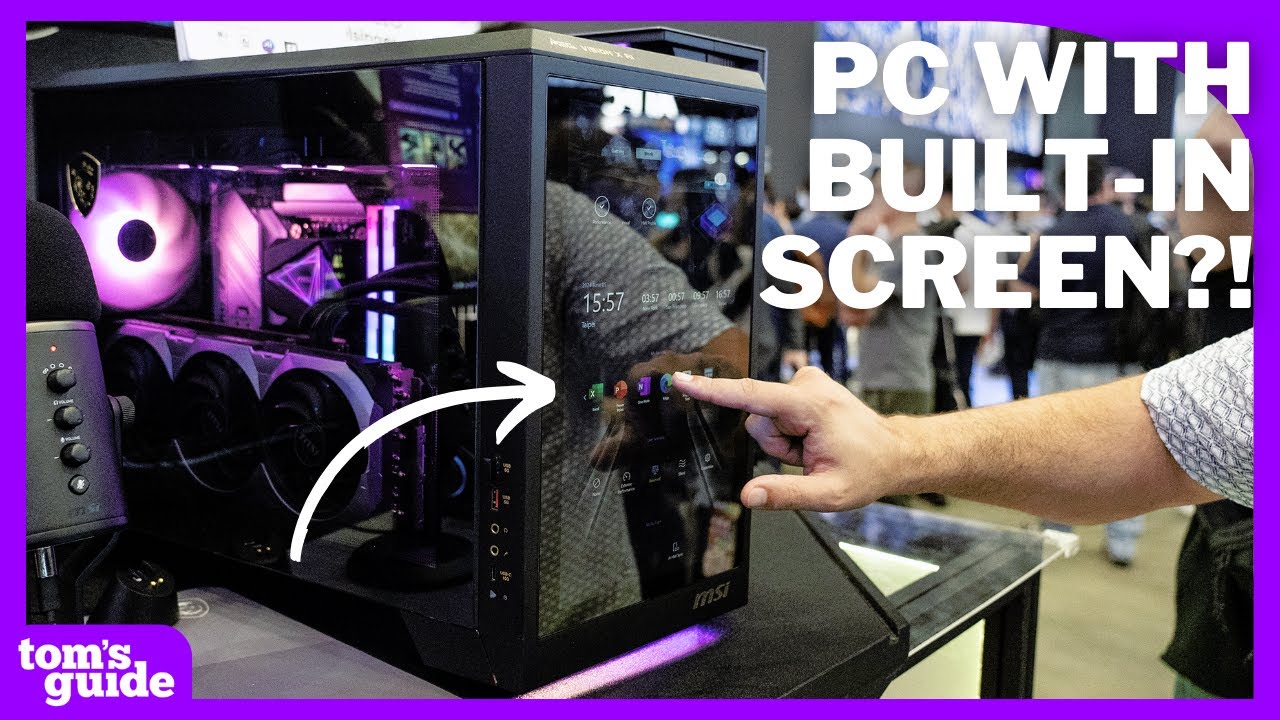 MSI MEG Vision X AI | Built-in Second Display is Incredible! - YouTube