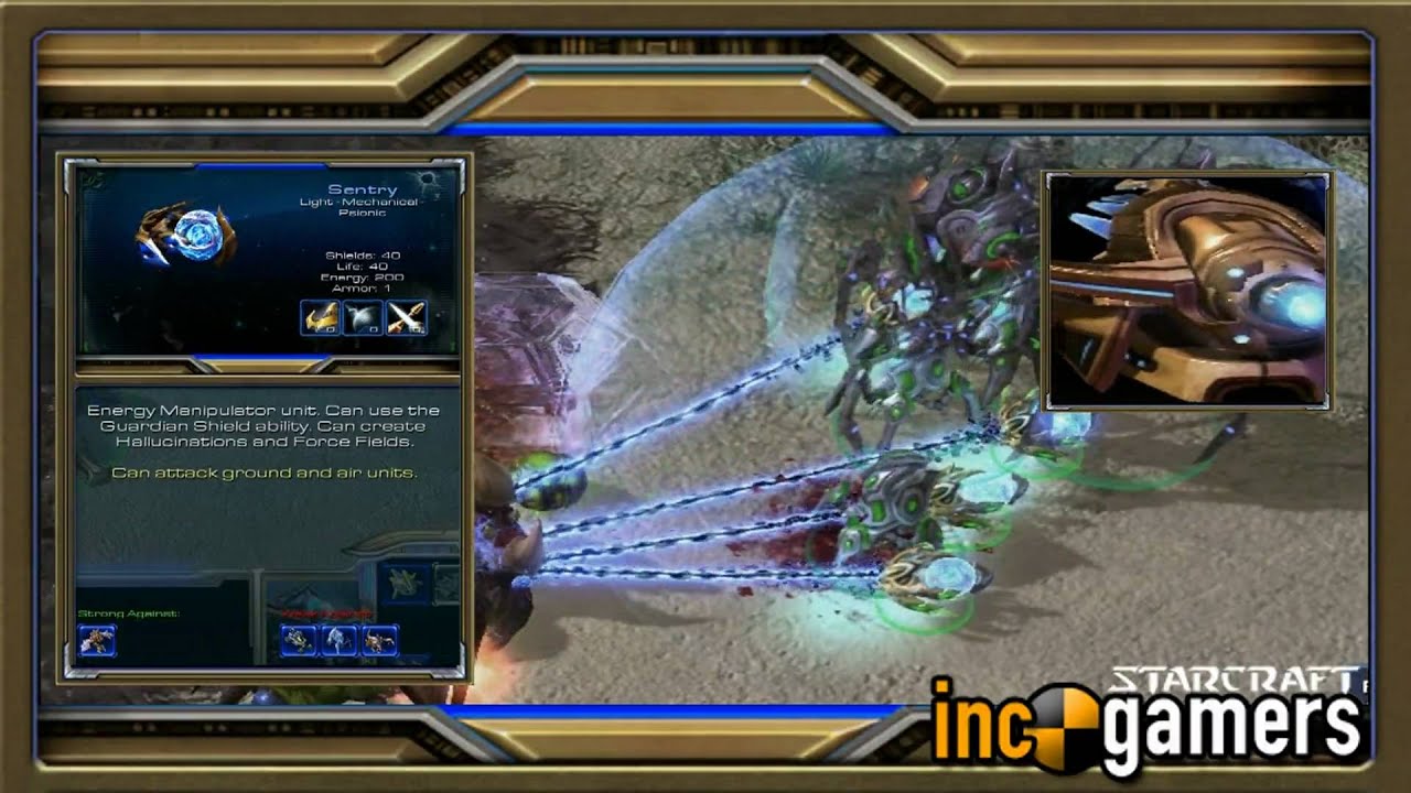 StarCraft 2 - Protoss Video Unit Guide - Sentry - YouTube