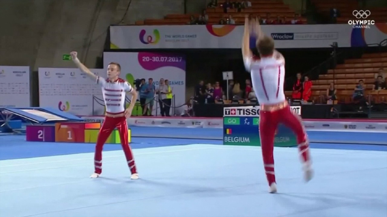 Worldgames 2017 Robin Casse Kilian Goffaux 3rd Place Acro Men's Pair ...