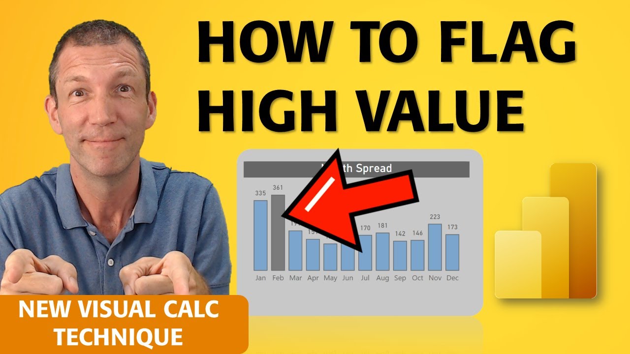 Simpler DAX? Power BI Visual Calcs: How to flag a high point - YouTube