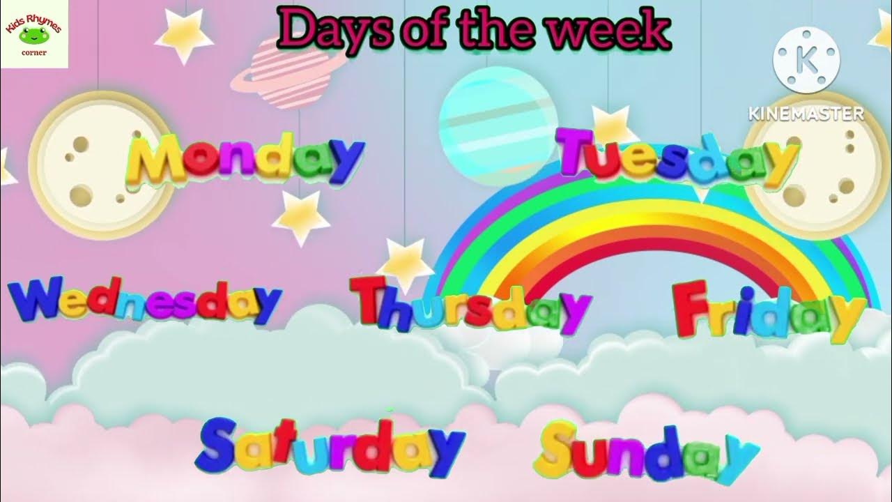 Days of the Week Song - 7 Days of the Week – Nursery Rhymes & Children ...