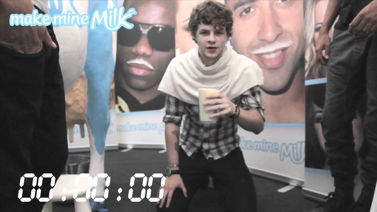 Jay from The Wanted takes the 'make mine Milk' Challenge...again - YouTube
