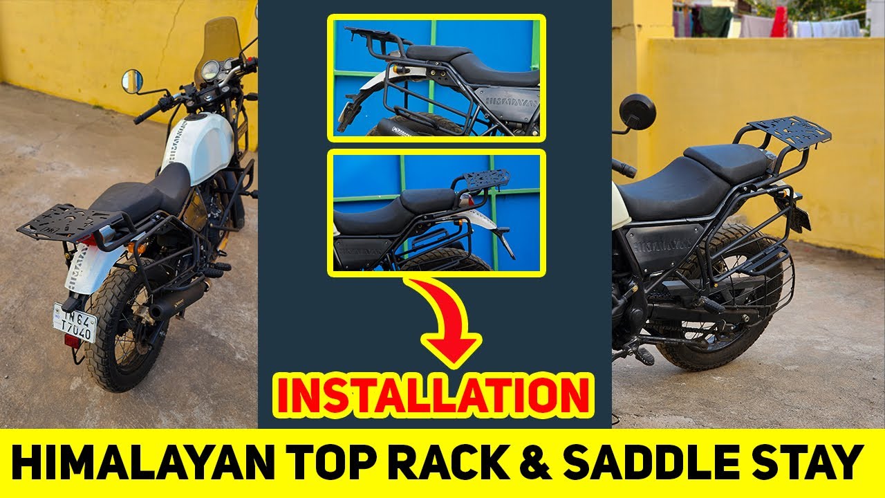Himalayan Toprack with Saddle | Installation | HT Exhaust - YouTube