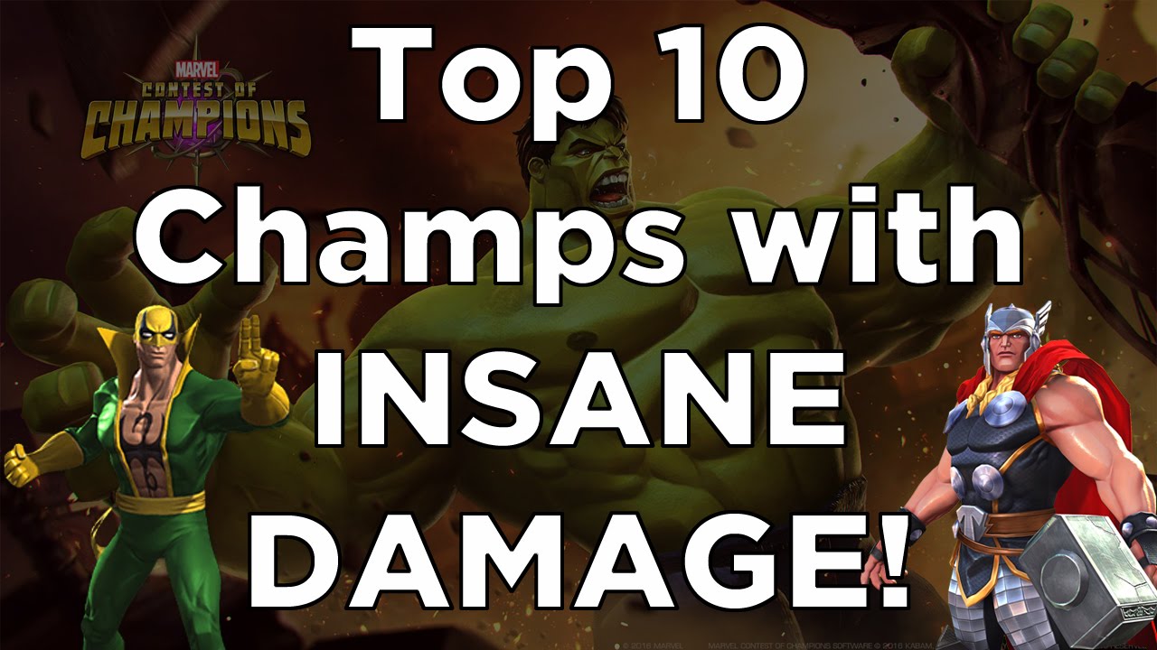 Top 10 Champions with INSANE BURST DAMAGE! - Marvel Contest of ...