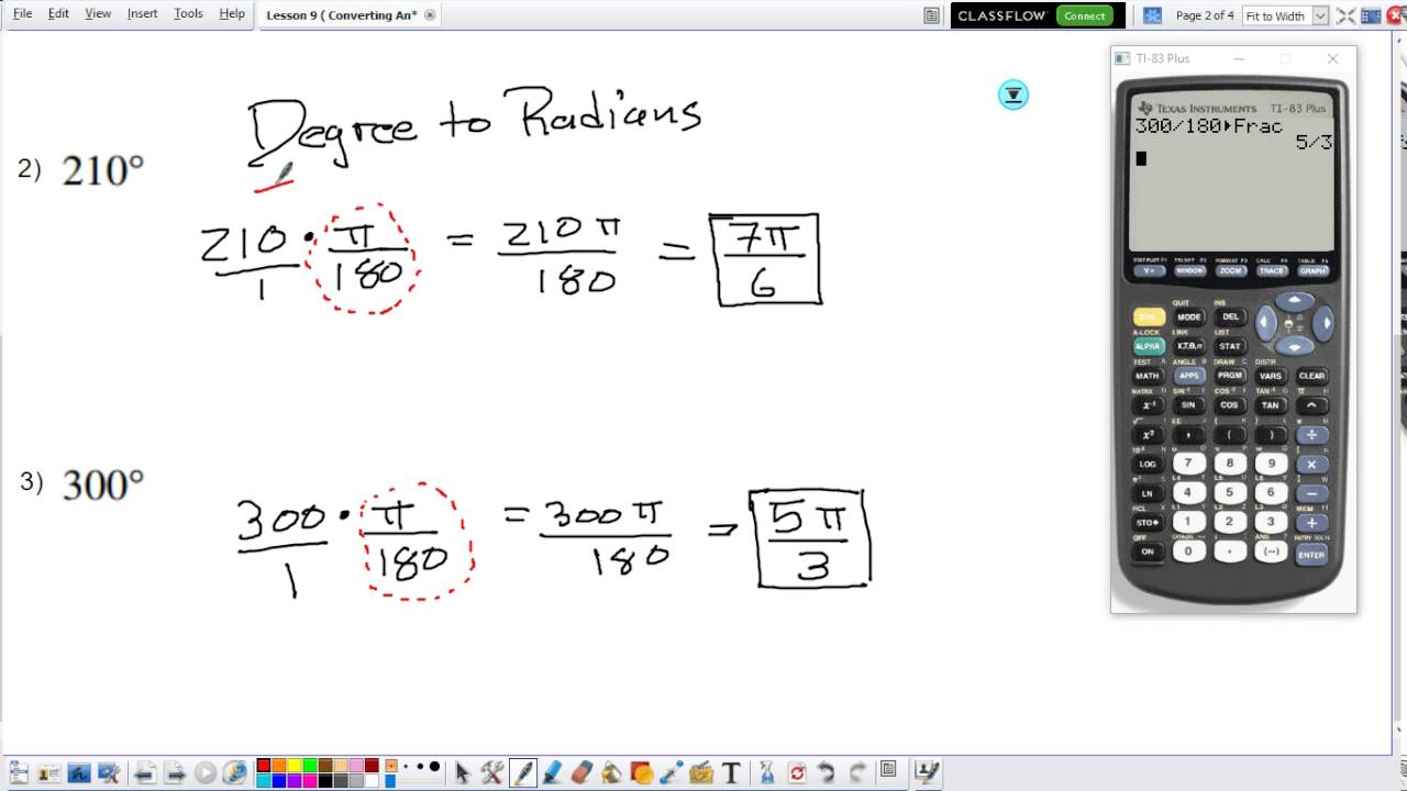 Converting angle measures ( Degree to Radian and Radian to Degree ...
