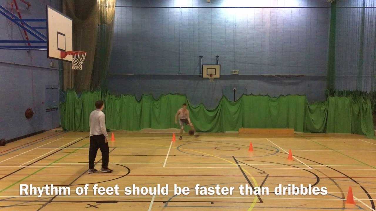 Ball handling/passing workout drill - sideways and pull back dribble ...