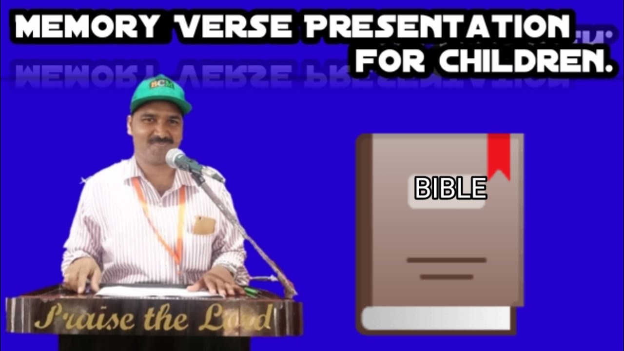 Memory Verse Presentation for Children. - YouTube