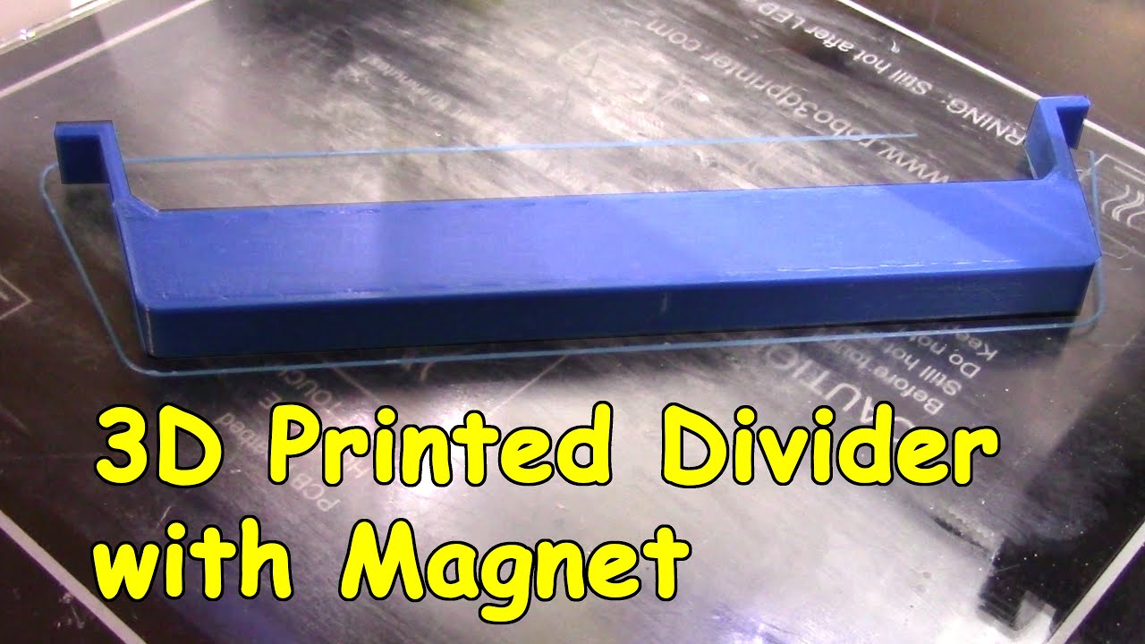 3D Printed Pan Divider with Magnet - YouTube