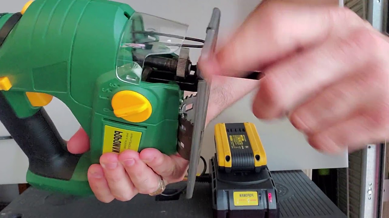 Cordless Jigsaw, POPOMAN 20V Jig Saw with LED Light - YouTube
