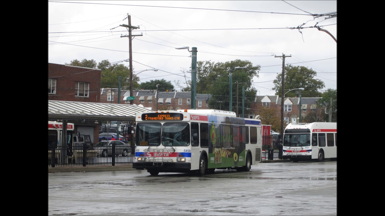 SEPTA Route 8 Express: 2001 New Flyer D40LF #5458 - YouTube