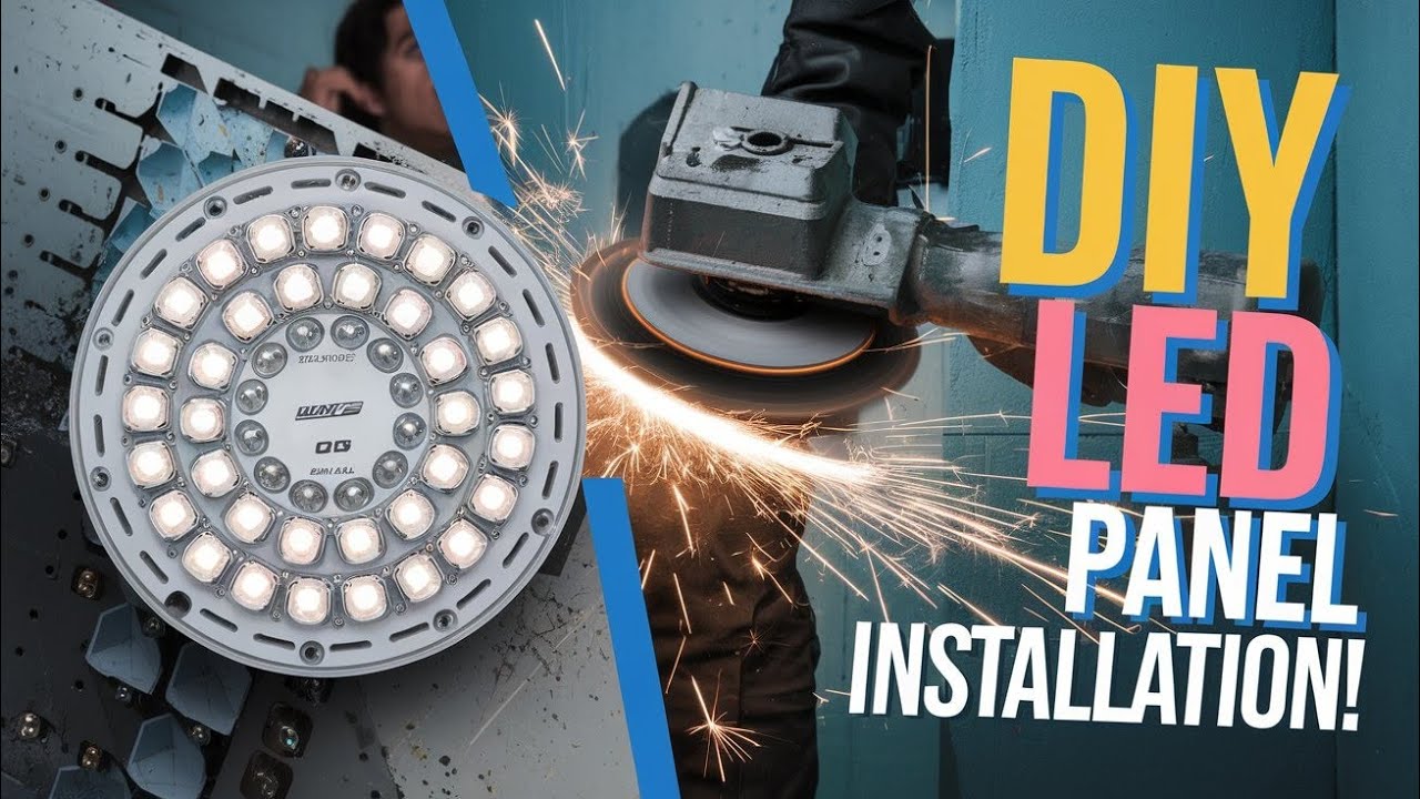 "How to Install LED Panel Light | 7-Inch Round Neutral White ACP Panel ...
