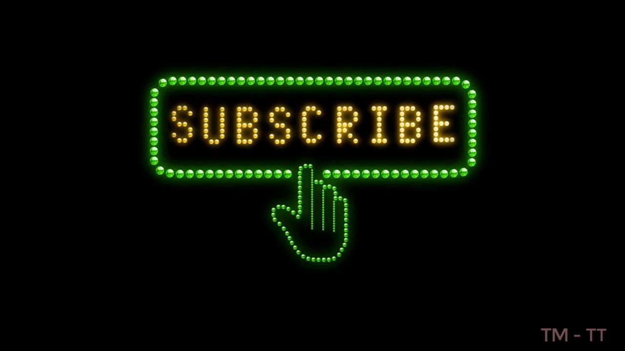 Best Neon Subscribe Button (No Copyright) - YouTube