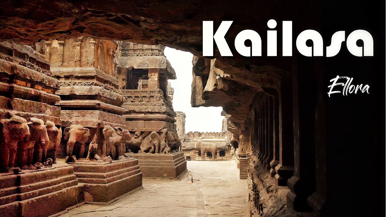 Kailasa temple of Ellora caves : Ancient rock cut temple - YouTube