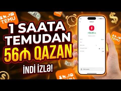 Telefonda Pul Qazan 2026: 1 SAATA TEMUDAN 56₼ QAZAN🤑