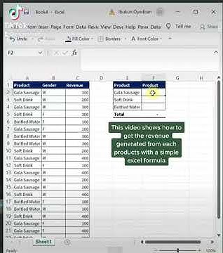 How to calculate the total revenue generated from each product using a ...