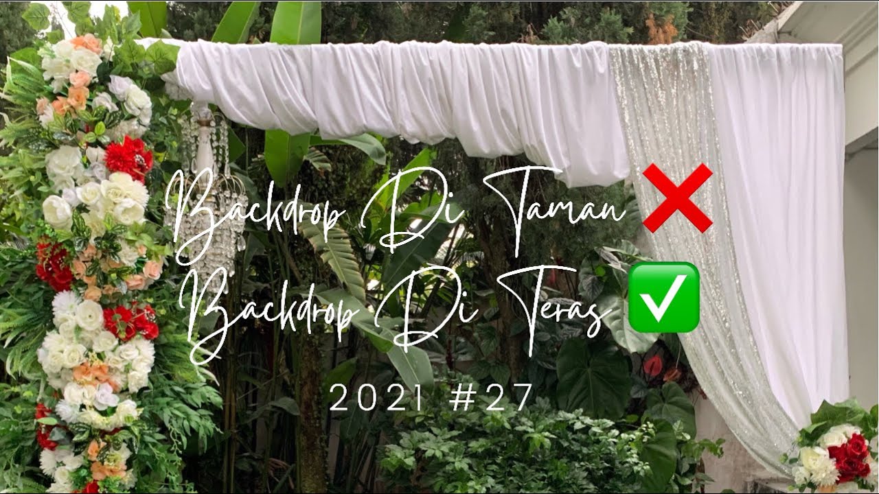 diy | tutorial outdoor backdrop simple elegant - YouTube