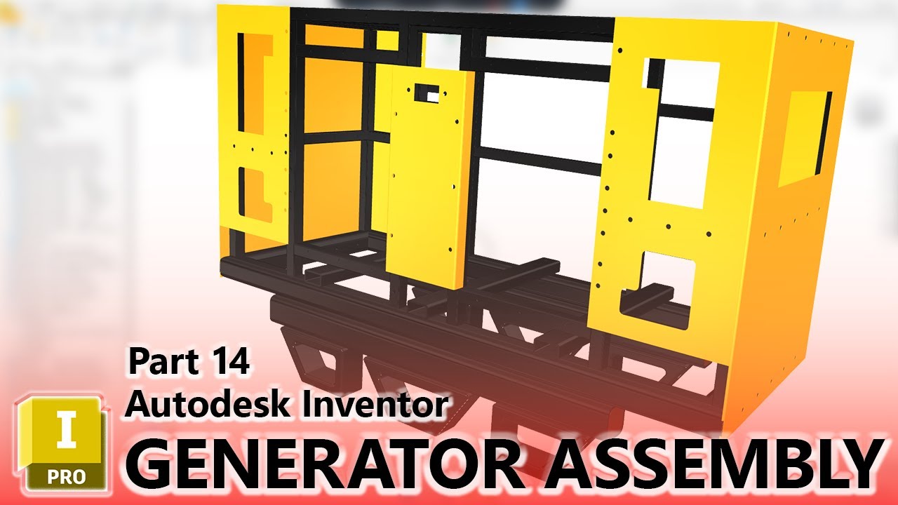 Diesel Generator Assembly in Autodesk Inventor 2025 - Part 14 - YouTube