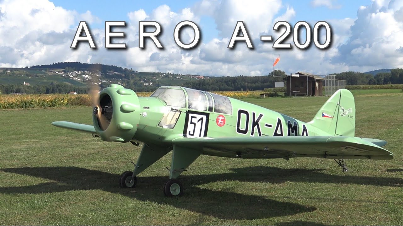 Rare model, RC Aero A-200 Pilot: Jessy Paracka "touch and go" - YouTube