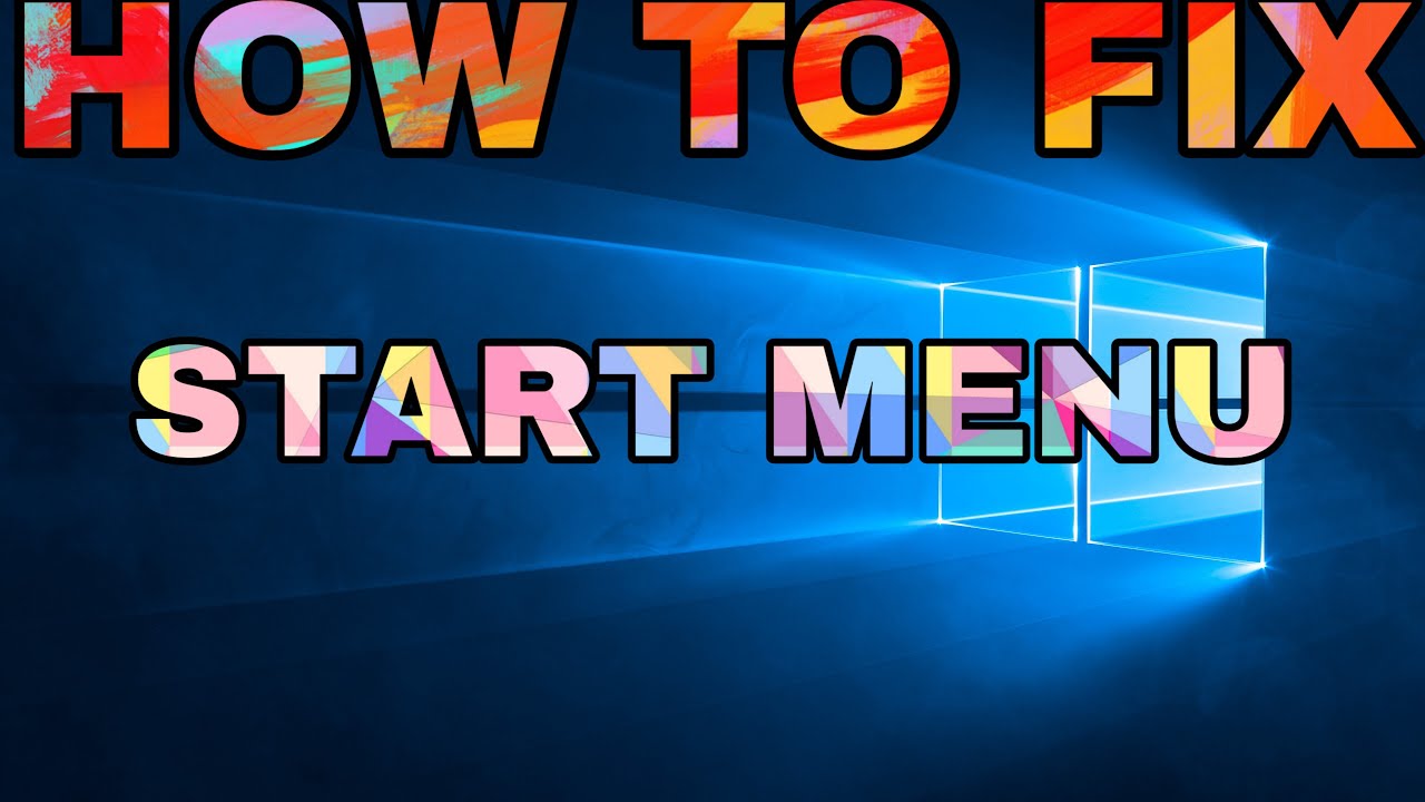 How To Fix Start Menu? - YouTube