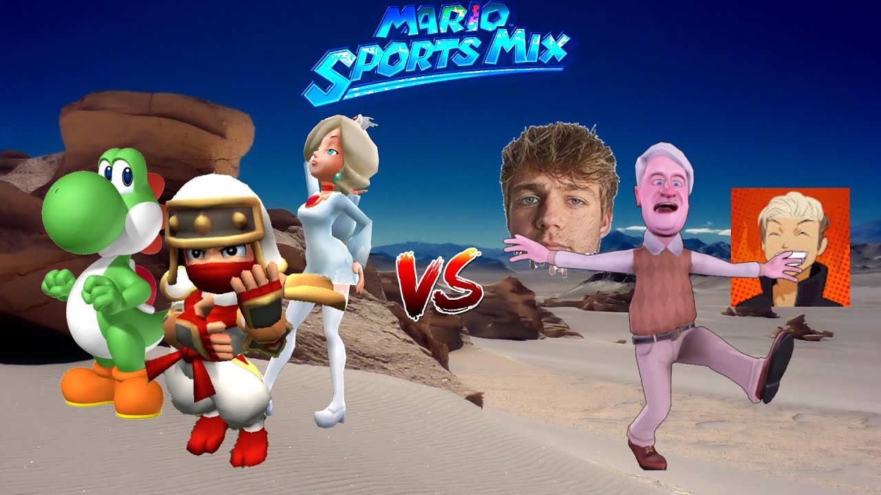 Mario Sports Mix - Basketball (3 players, Hard CPU) Exhibition Match Ep ...