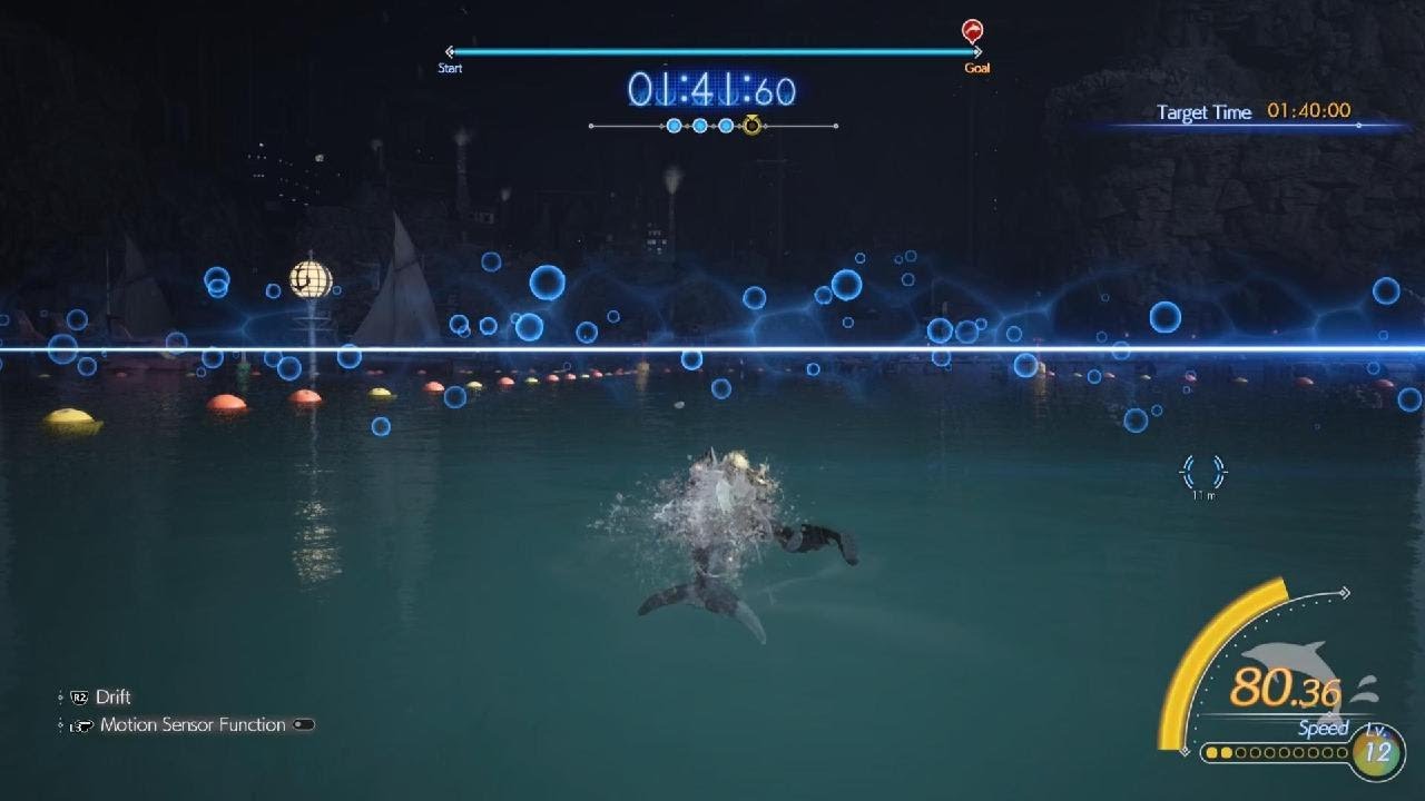 FINAL FANTASY VII REBIRTH Dolphin Show rank 3 complete - YouTube
