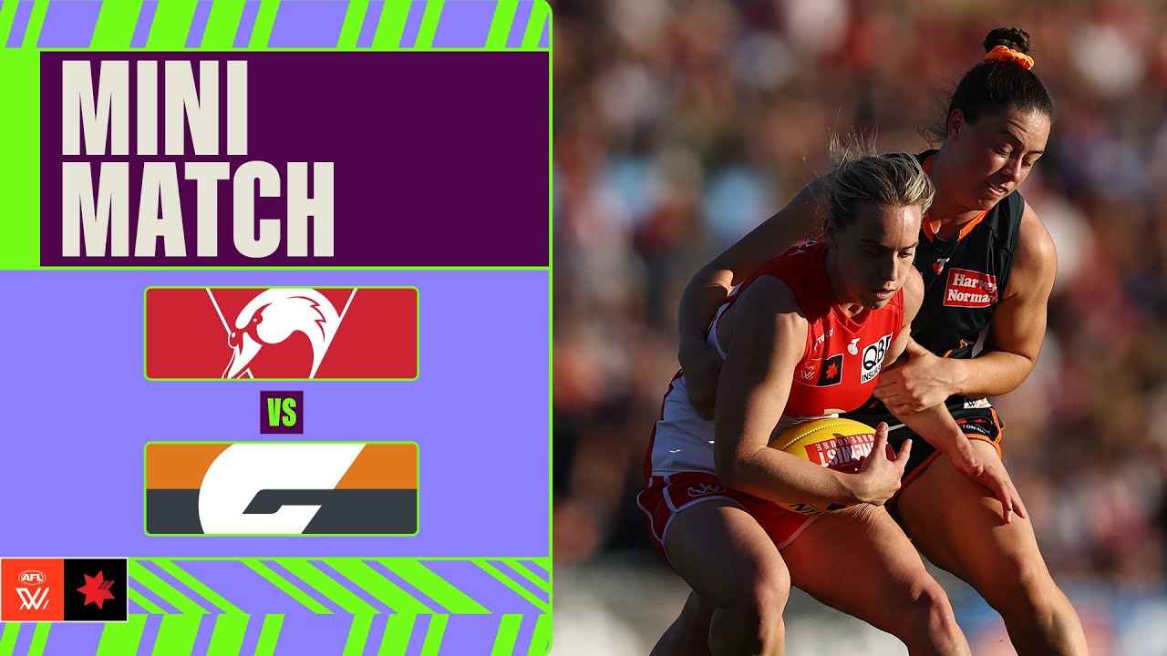 Sydney Swans v GWS Giants Mini Match | Week Four, 2024 | AFLW - YouTube
